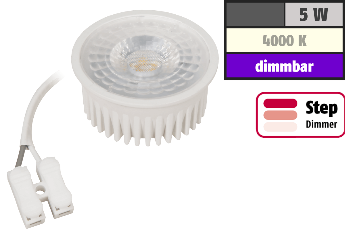 Led Modul Mcshine Mcob 5w 400lm 230v 50x25mm Neutralweiß Step Di