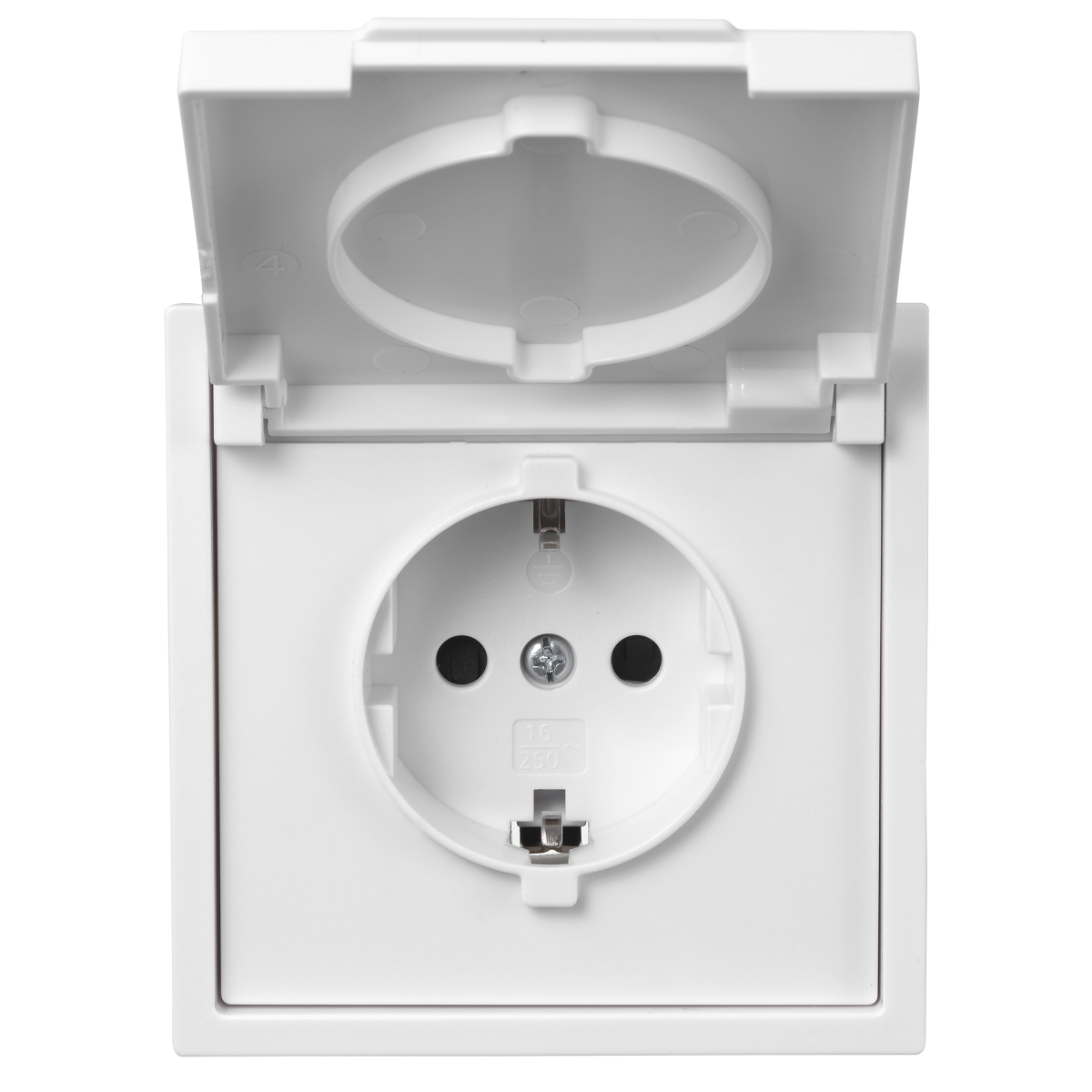 Schutzkontakt-Steckdose McPower ''Shallow'' 250V/16A, UP,..., 3,99